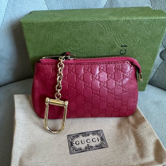 Gucci | Accessories | Gucci Leather Coin Key Case Micro Gg | Poshmark
